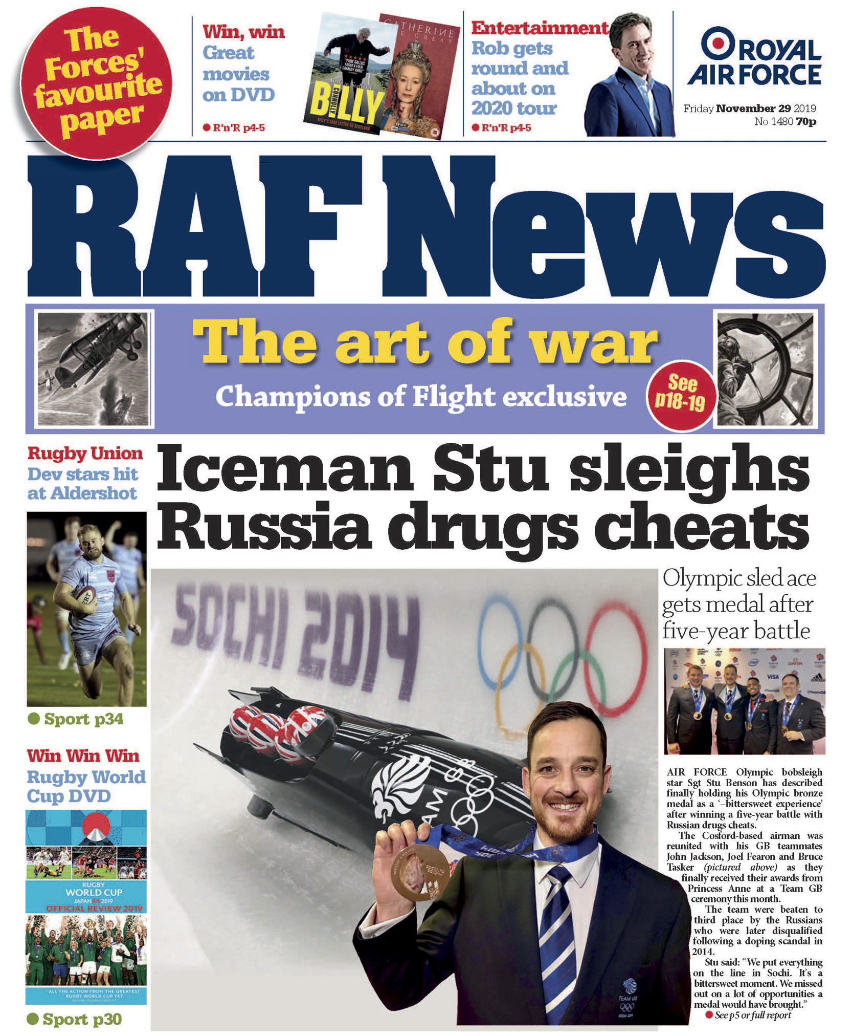 RAF News is the official newspaper of the Royal Air Force, UK.